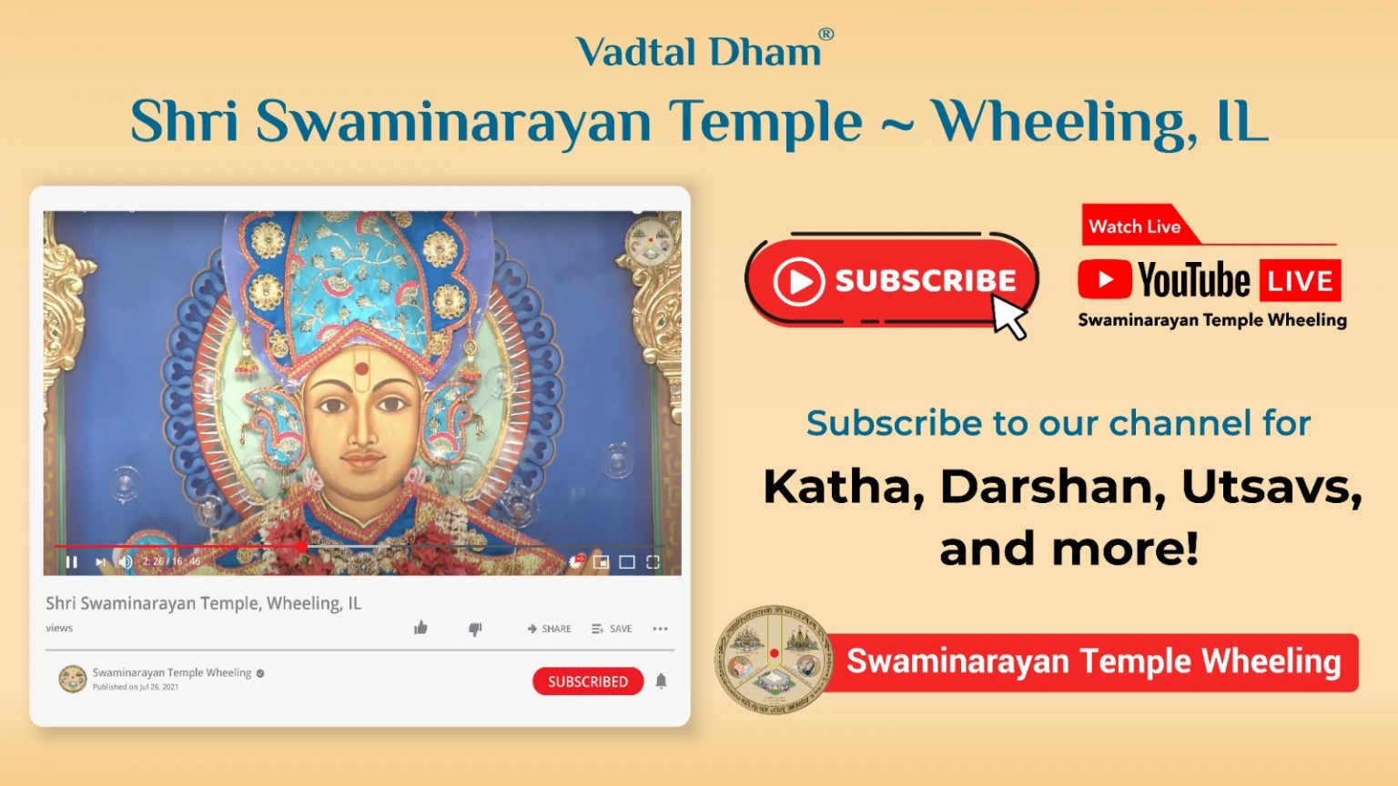 Wheeling Swaminarayan Temple ISSO of Chicago